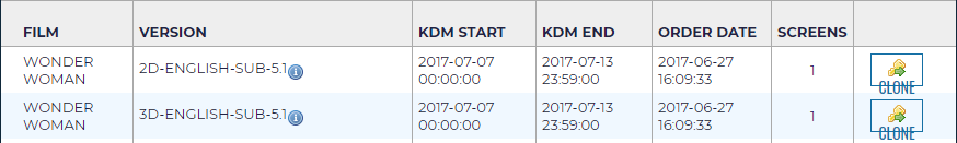 Can I reorder a past KDM? – Ask Customer Care